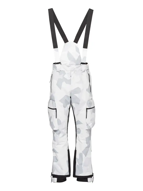 Prada Printed Technical Fabric Ski Pants - Marble Gray