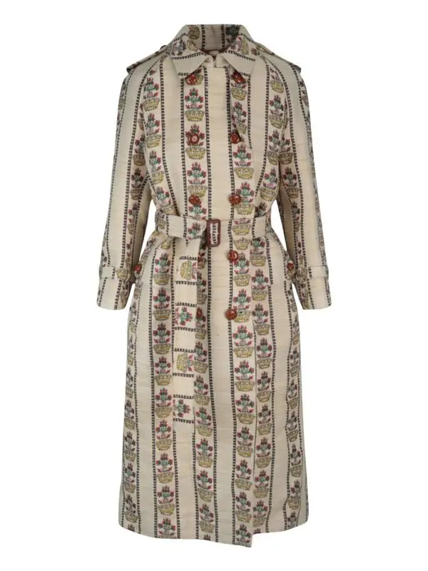 Gucci 100 Flower And Crown Coat - Multicolor
