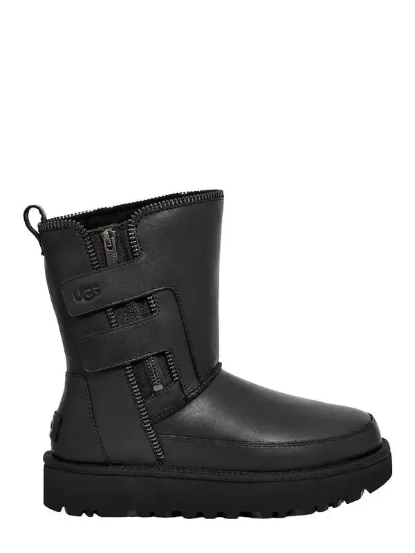 UGG Classic Short Moto Boots - Black