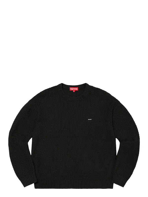 Supreme Worn Brushed Sweater - Black