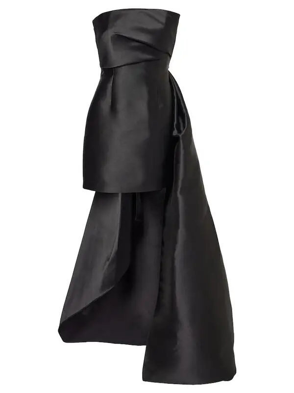 Solace London Meyer Satin Minidress - Black