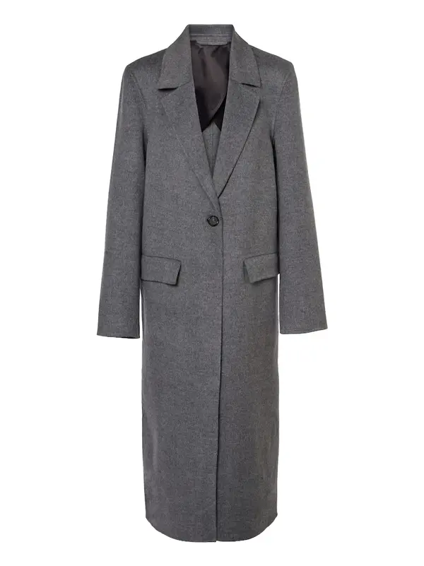 TOTEME Classic Double Wool Coat - Grey