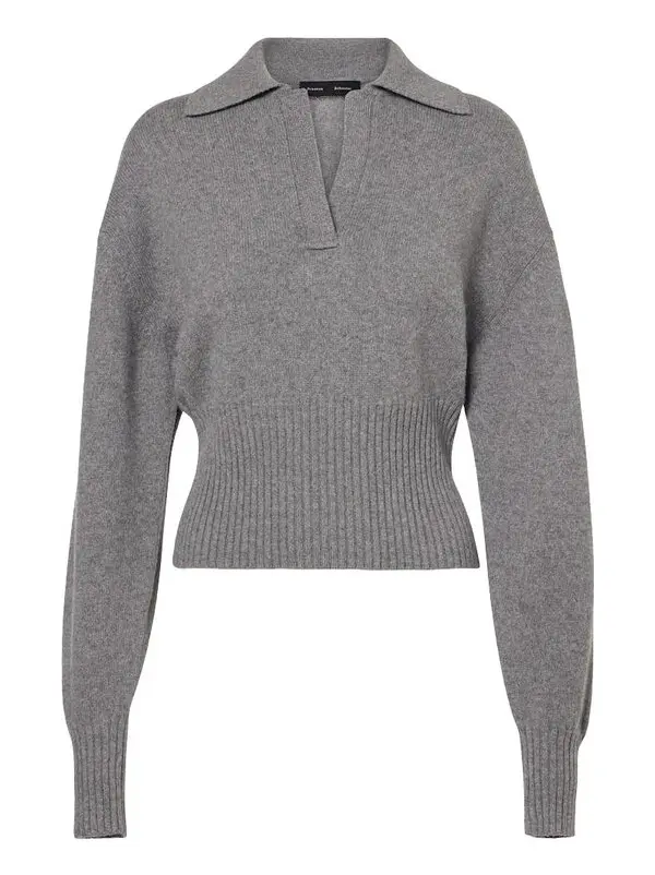 Proenza Schouler Jeanne Cashmere And Wool Sweater - Grey