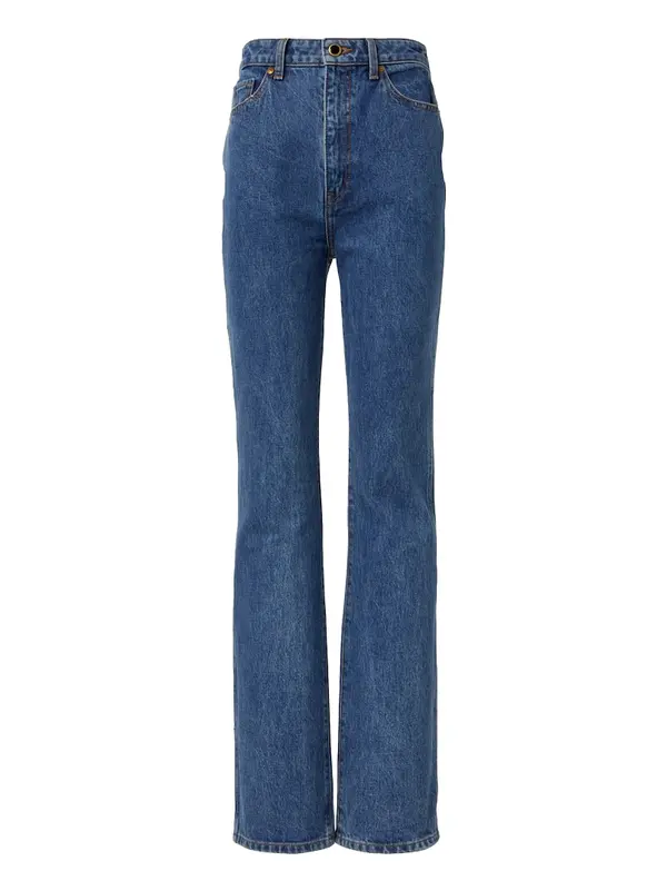 Khaite Danielle High-rise Straight Jeans - Blue