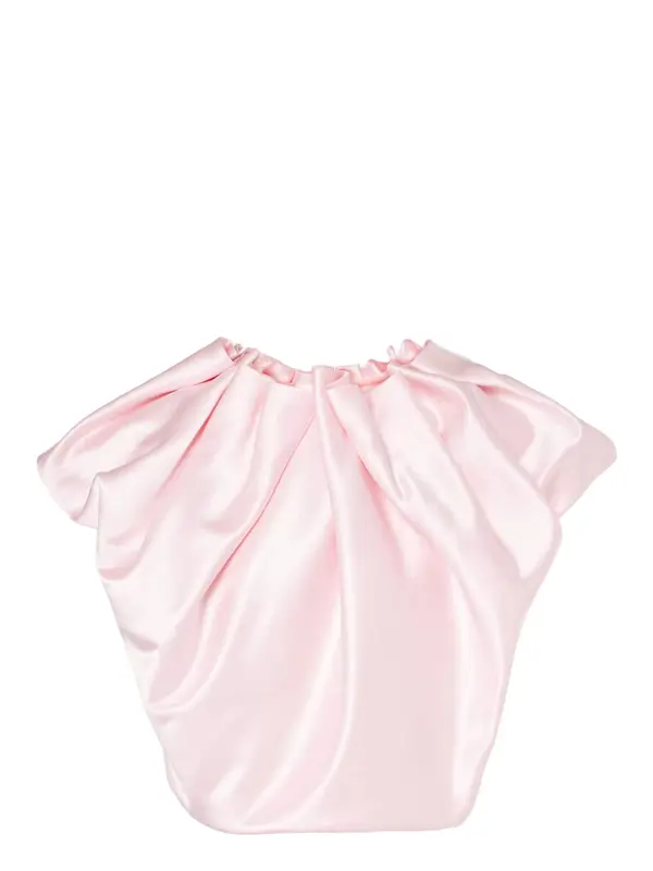Simone Rocha Draped Satin Top - Pink