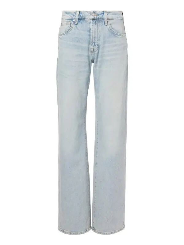 7 For All Mankind Tess High-rise Straight Jeans - Blue