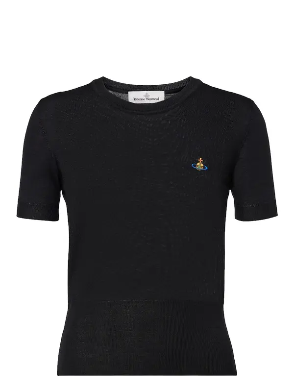 VIVIENNE WESTWOOD Bea Wool And Silk Top - Black