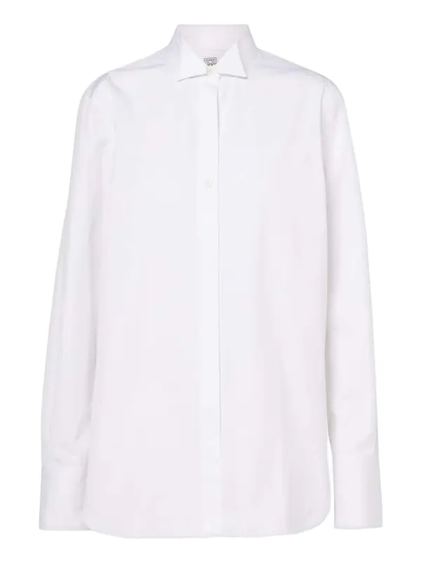 TOTEME Tuxedo Cotton Shirt - White