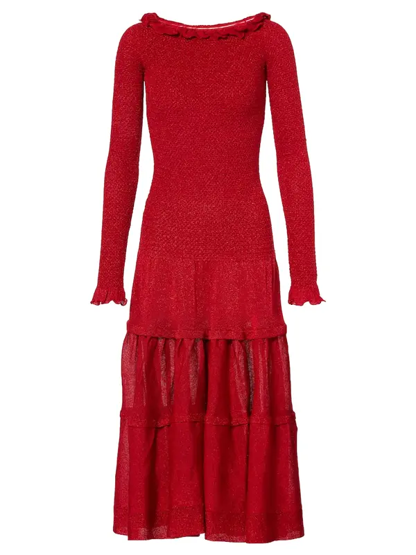 Altuzarra Polly Off-shoulder Maxi Dress - Red