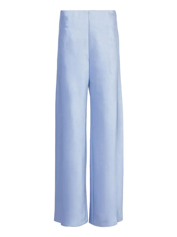 Vince High-rise Wide-leg Pants - Blue