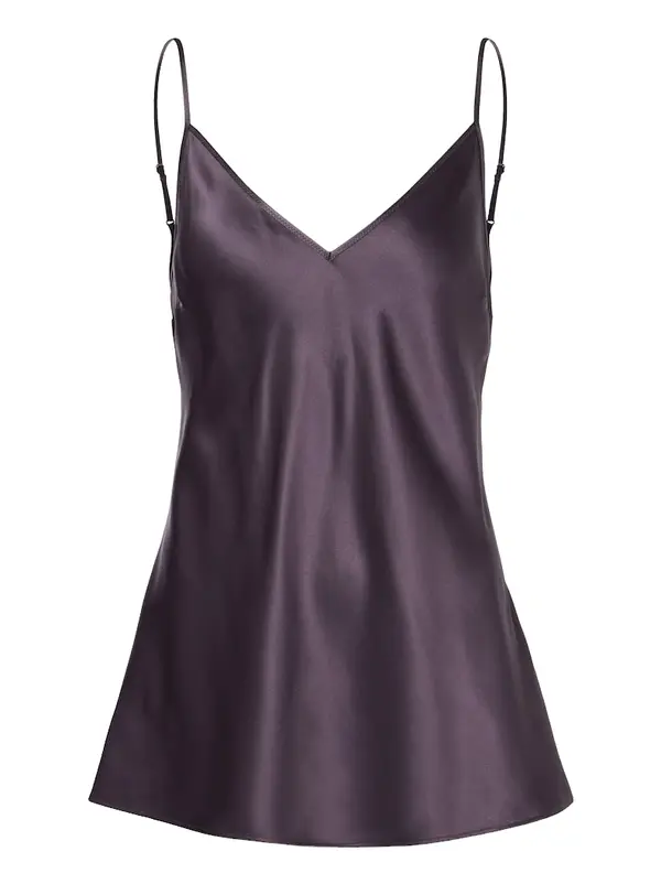 JOSEPH Clea Silk Satin Camisole - Purple
