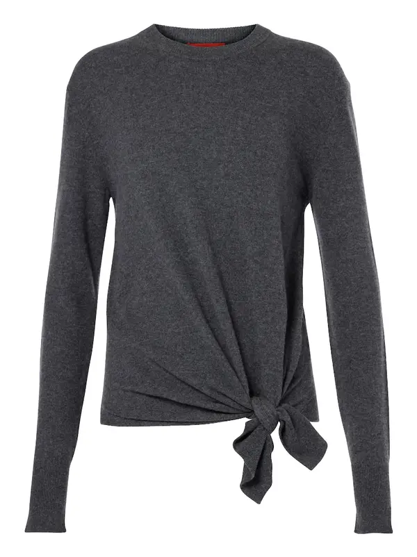 Altuzarra Nalini Tie-detailed Cashmere Sweater - Black