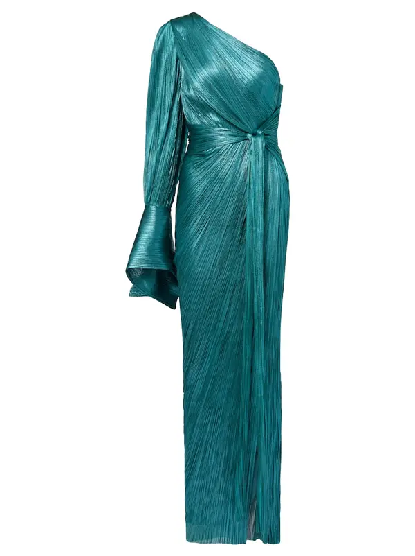 MARIA LUCIA HOHAN Palmer One-shoulder Gown - Blue