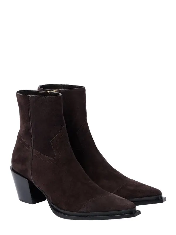 JIMMY CHOO Cece Suede Ankle Boots - Brown