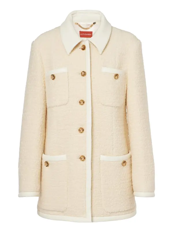 Altuzarra Wool And Cotton Coat - White