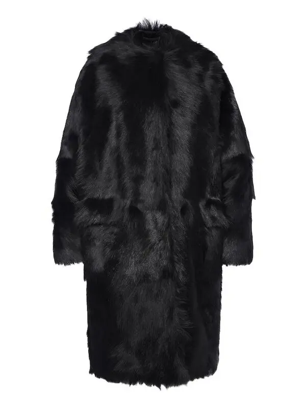TOTEME Shearling Coat - Black