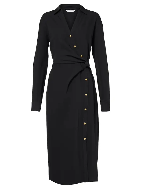 Veronica Beard Wright Wrap Dress - Black