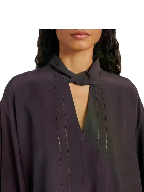 JOSEPH Rivoli Silk Crêpe De Chine Blouse - Blue