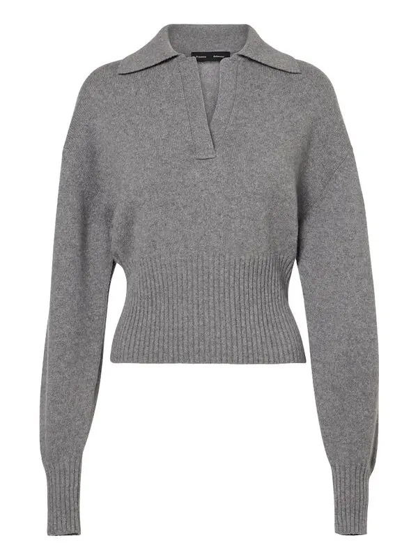 Proenza Schouler Jeanne Cashmere And Wool Sweater - Grey