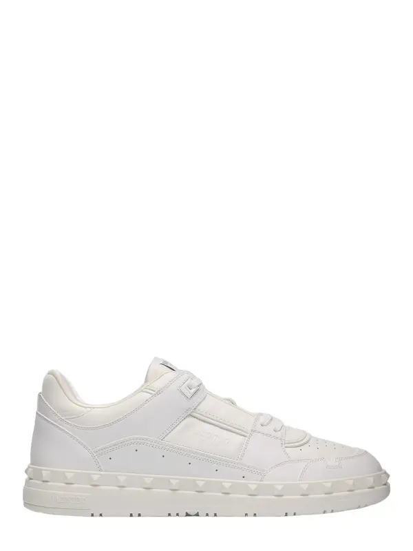 Valentino Garavani Freedots Leather Low-top Sneakers - White