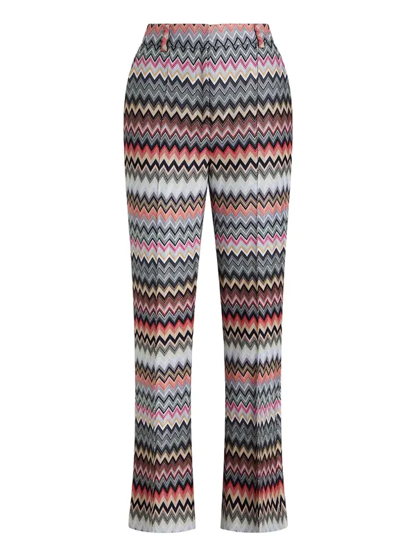 Missoni Cotton-blend Crochet-knit Bootcut Pants - Multicolor