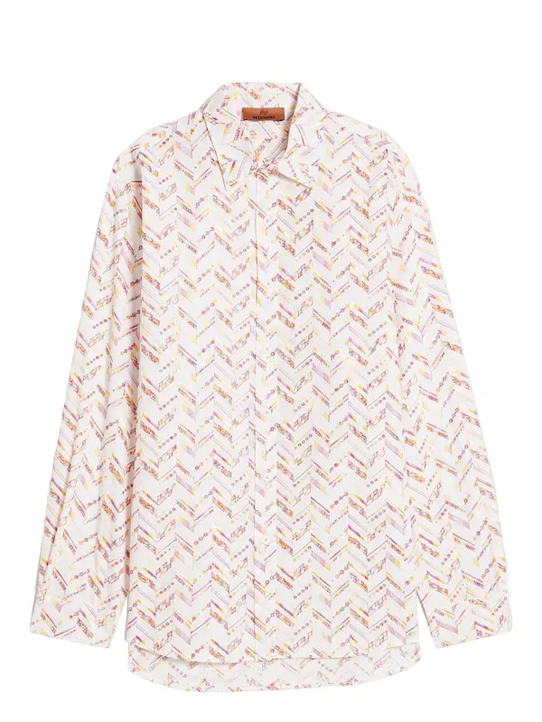 Missoni Broderie Anglaise Cotton Shirt - White