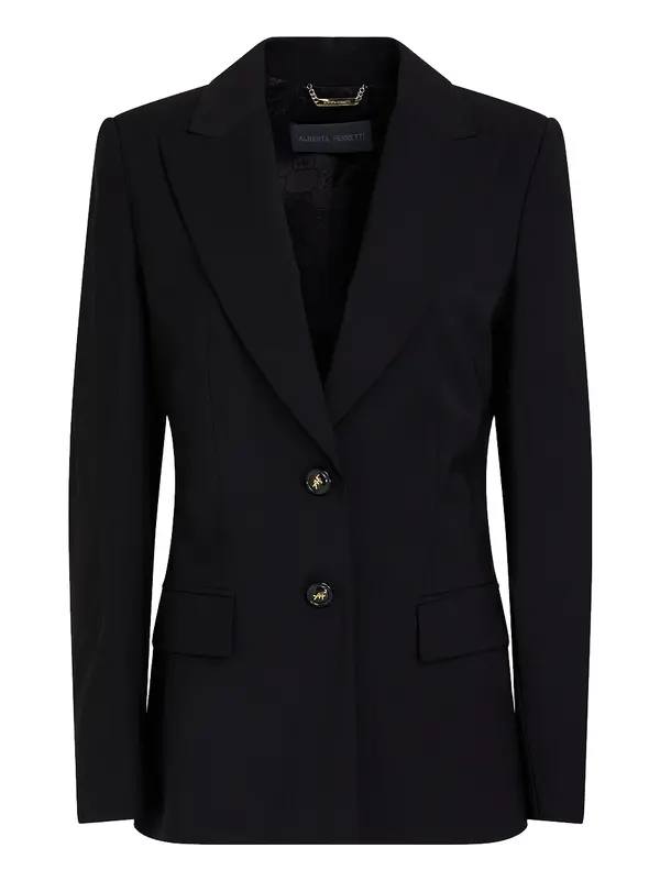 Alberta Ferretti Wool-blend Blazer - Black