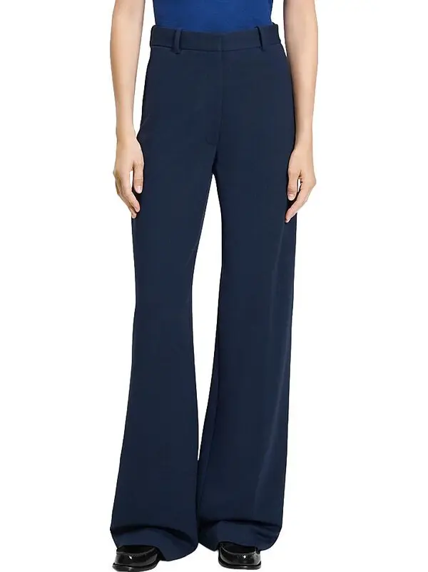 Theory Straight Leg Trousers - Brght Navy