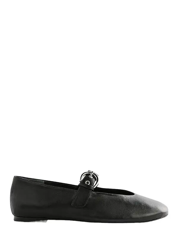 REFORMATION Bethany Ballet Flats - Black