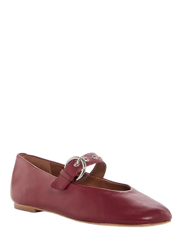 REFORMATION Bethany Ballet Flats - Red