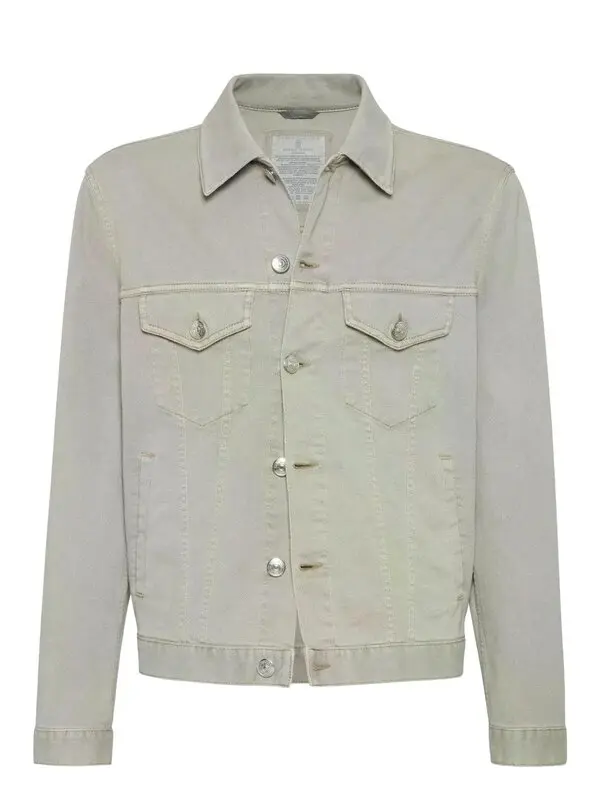 Brunello Cucinelli Denim Shirt Jacket - Grey