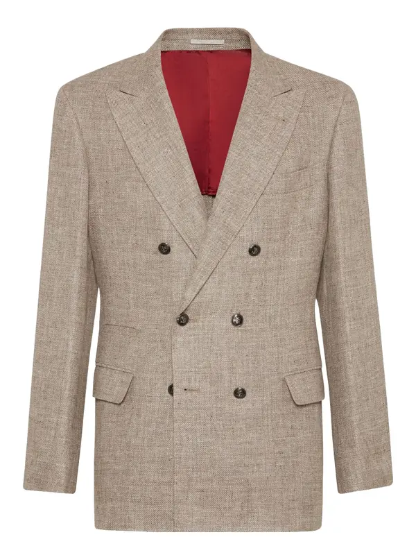 Brunello Cucinelli Twill Blazer - Grey