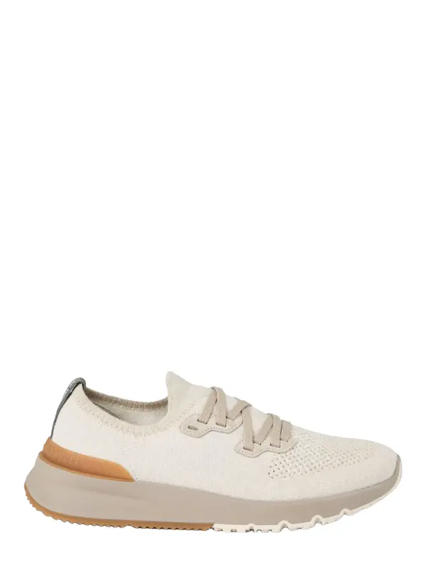 Brunello Cucinelli Knitted Sneakers - Neutrals