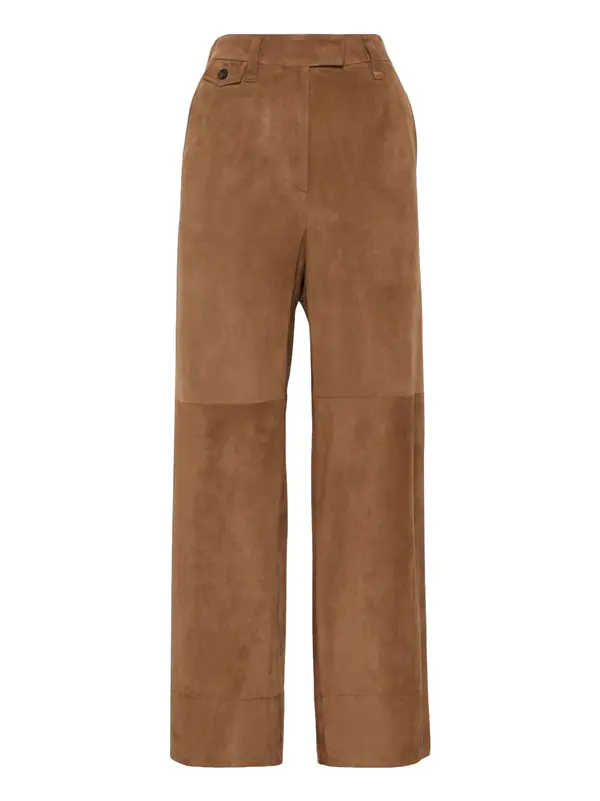 Brunello Cucinelli Cropped Chino Trousers - Brown