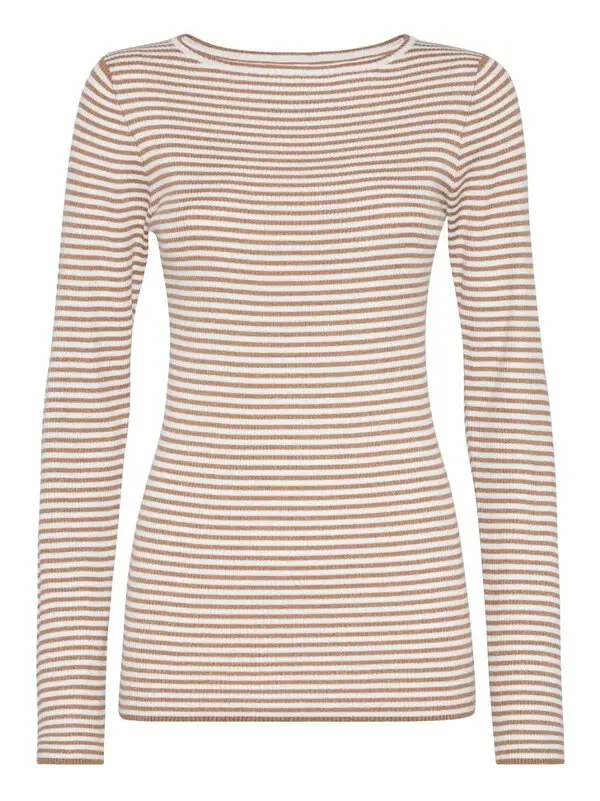 Brunello Cucinelli Striped Sweater - Neutrals