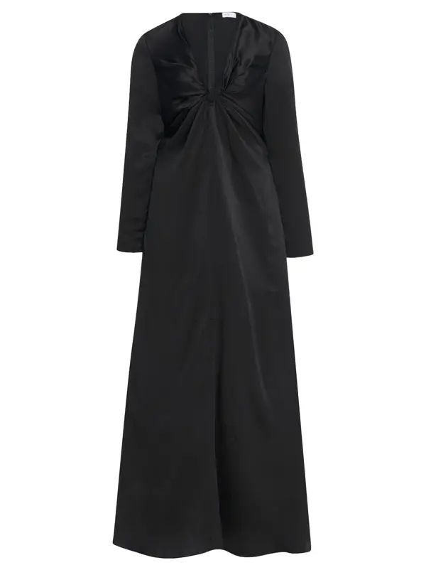 Rosetta Getty Twist-detail Maxi Dress - Black