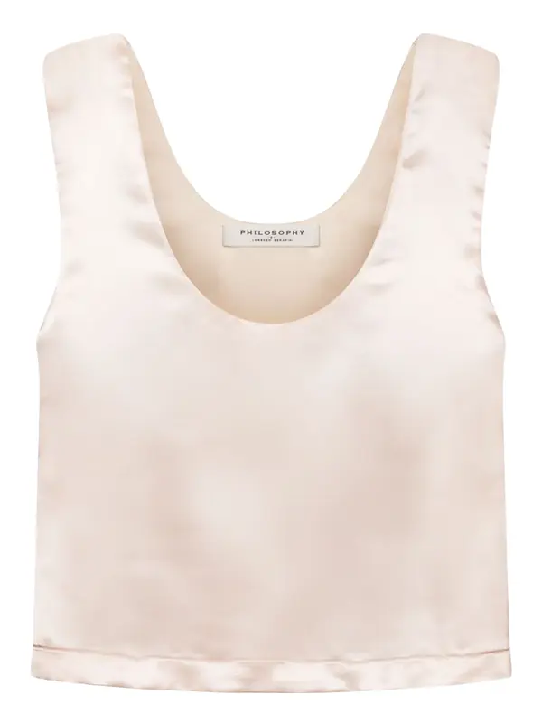 Philosophy Di Lorenzo Serafini Satin-finish Top - Pink
