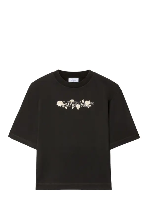 Off-White Bookish Roses T-shirt - Black