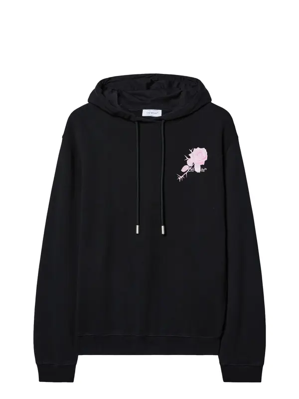 Off-White Roses Arrows Hoodie - Black