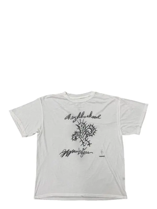 TRAVIS SCOTT X Neighborhood Drawing Tee Shirt - White