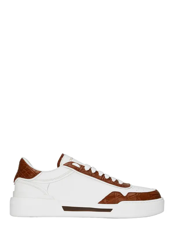 Dolce & Gabbana Calfskin New Roma Sneakers - White