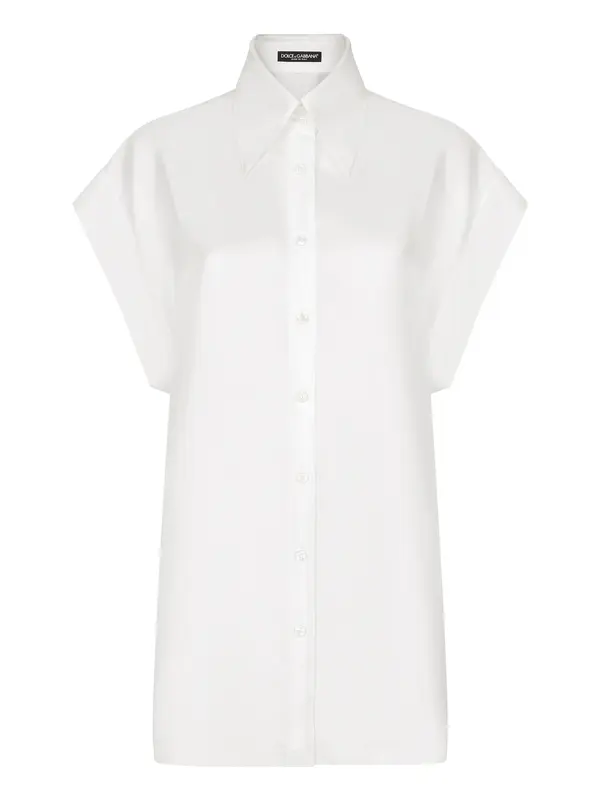 Dolce & Gabbana Silk Twill Shirt - White