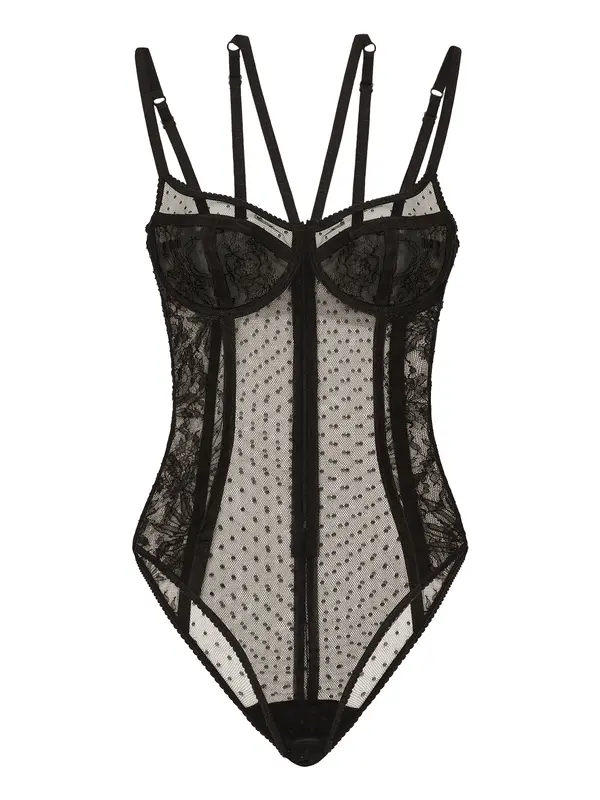 Dolce & Gabbana Lace Bodysuit - Black