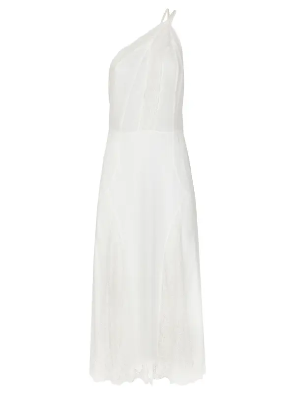 Dolce & Gabbana Organza And Lace Midi Dress - White