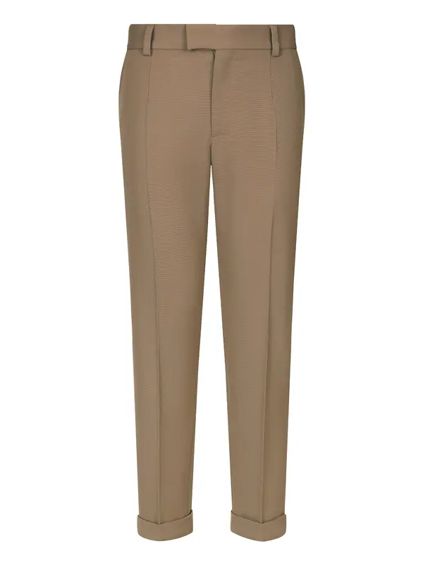 Dolce & Gabbana Tailored Gabardine Trousers - Grey