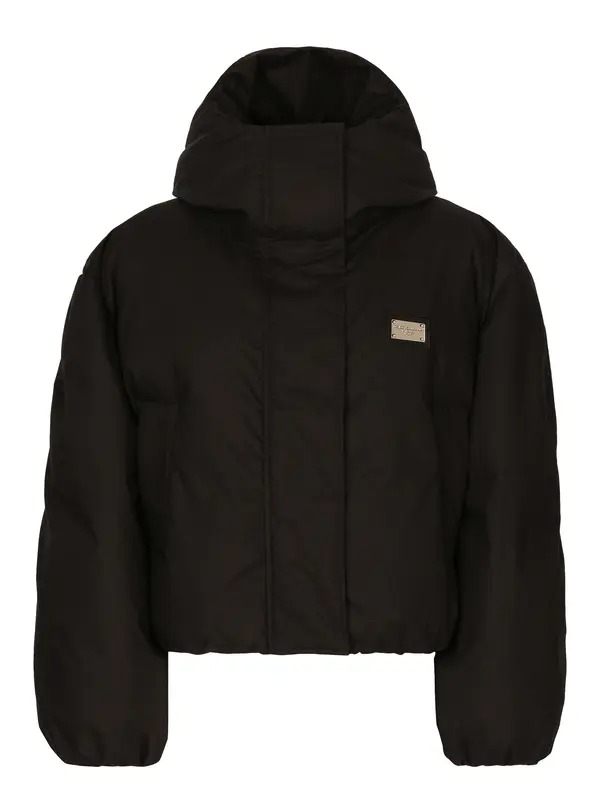 Dolce & Gabbana Padded Short Nylon Jacket - Black
