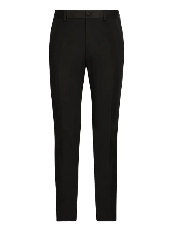 Dolce & Gabbana Stretch Tuxedo Pants - Black