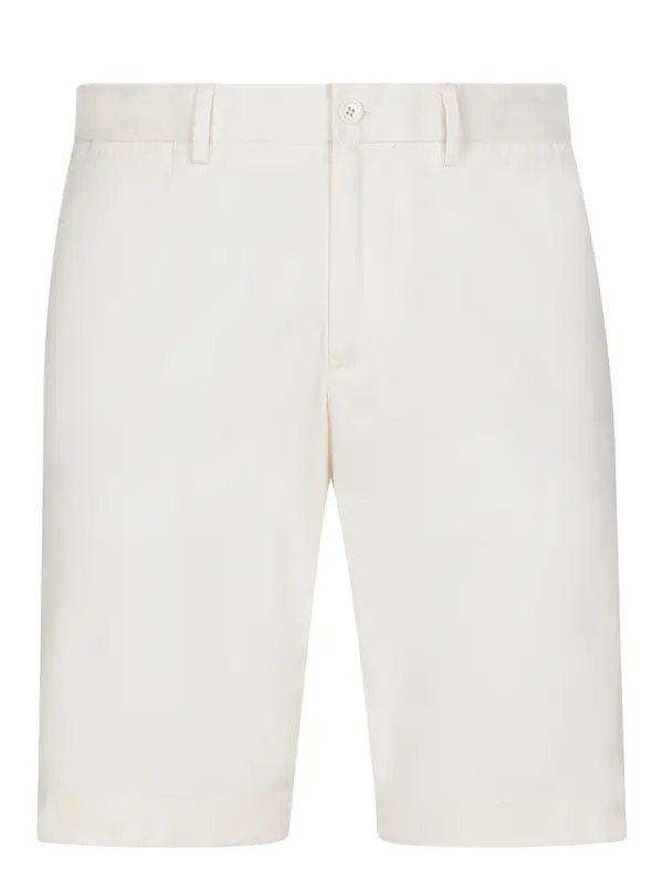 Dolce & Gabbana Stretch Cotton Bermuda Shorts - Beige