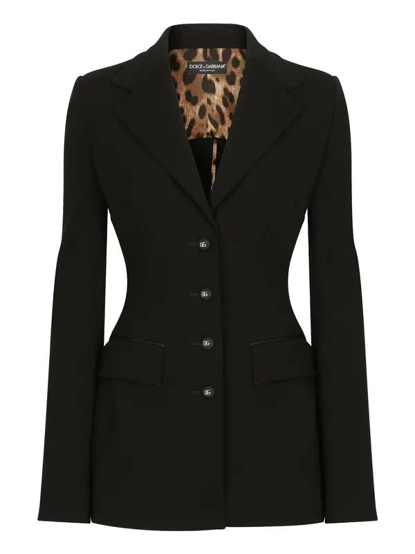 Dolce & Gabbana Single-breasted Turlington Jacket - Black