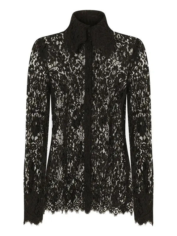Dolce & Gabbana Lace Shirt - Black